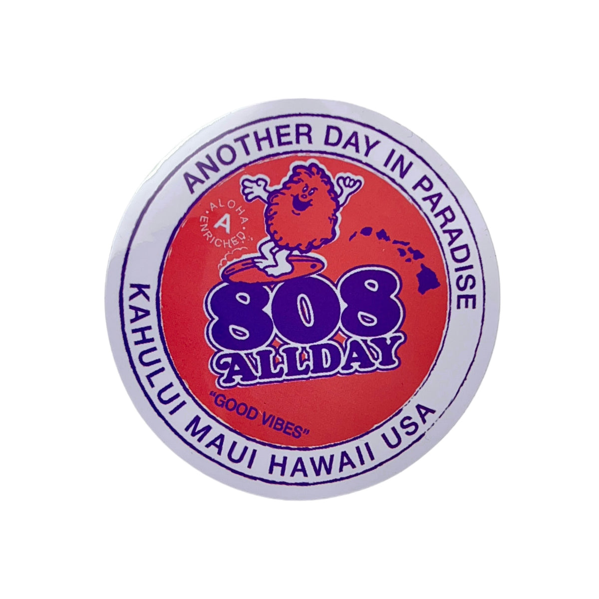 808ALLDAY 3 inch Pog Sticker - 2 Pack – 808allday
